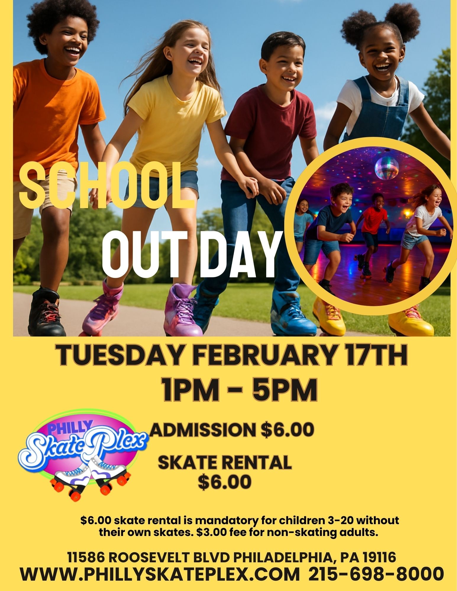 2-17-26 School Out Day - Philly Skate Plex